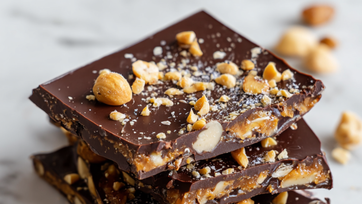 Frozen "Snickers" Date Bark - Looli